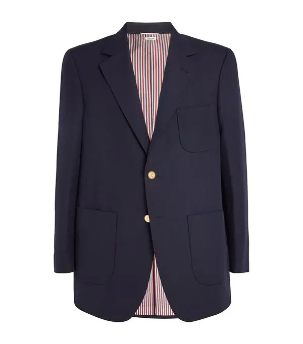 Thom Browne Wool Blazer - Navy