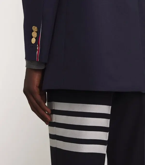 Thom Browne Wool Blazer - Navy