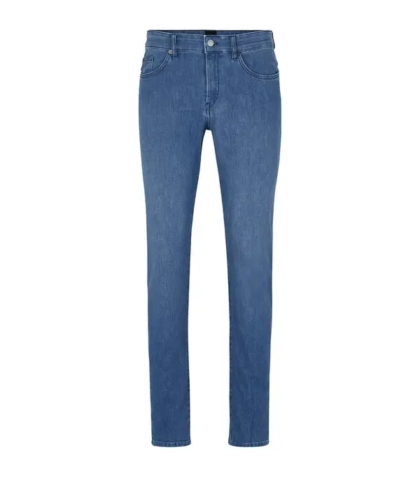 BOSS Slim-fit Stretch Denim Jeans - Turquoise