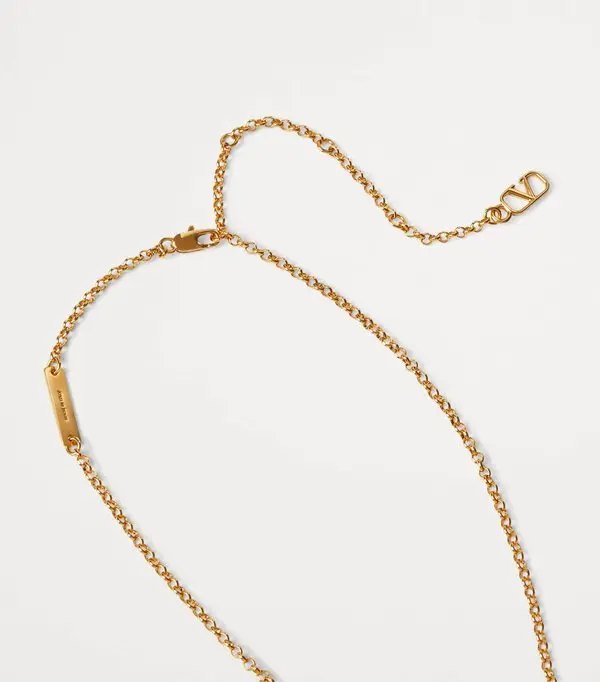 Valentino Garavani Vlogo Necklace - Gold