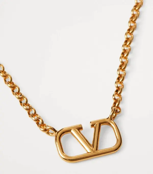 Valentino Garavani Vlogo Necklace - Gold