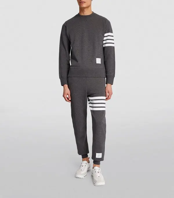 Thom Browne Four-stripe Sweatpants - Grey