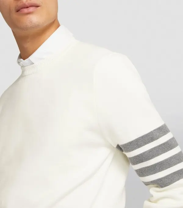 Thom Browne 4-bar Stripe Sweater - White