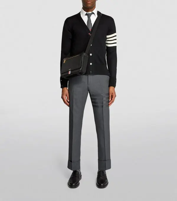 Thom Browne Merino Wool 4-bar Cardigan