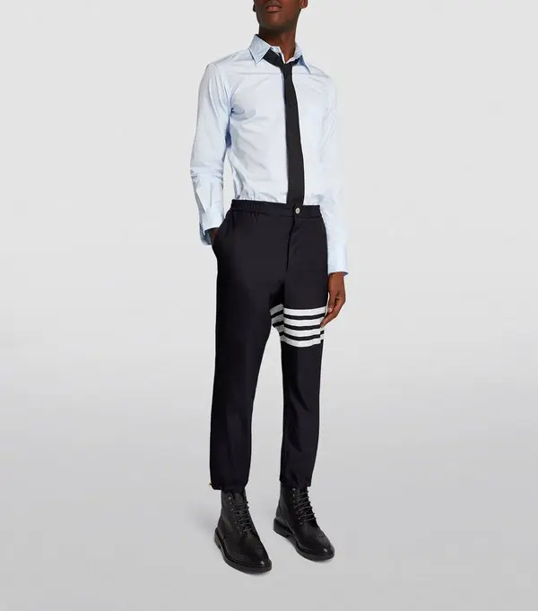 Thom Browne Wool 4-bar Trousers - Navy