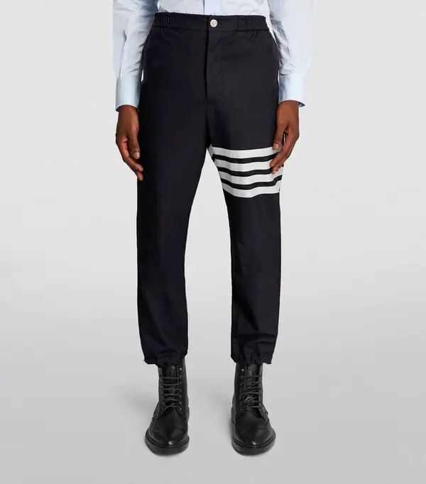 Thom Browne Wool 4-bar Trousers - Navy