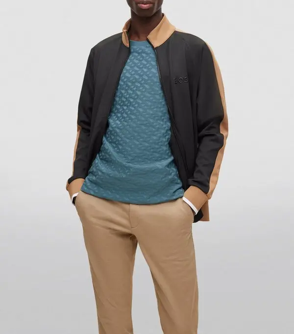 BOSS Colour-block Zip-up Sweatshirt