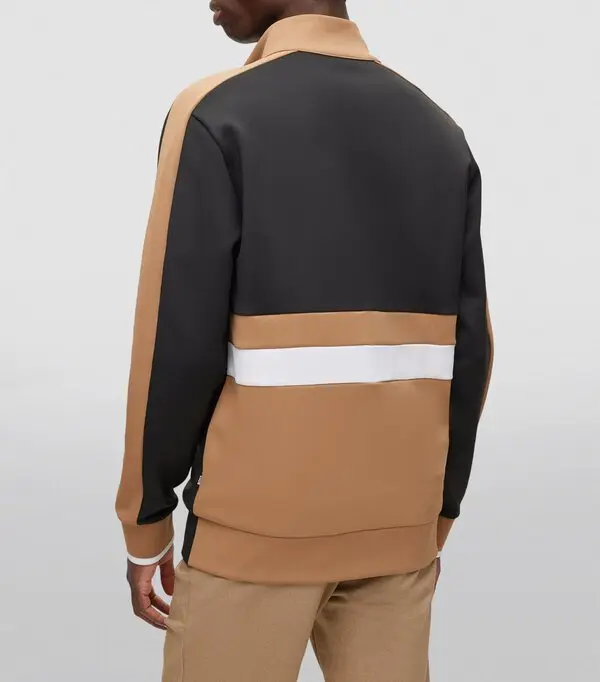 BOSS Colour-block Zip-up Sweatshirt
