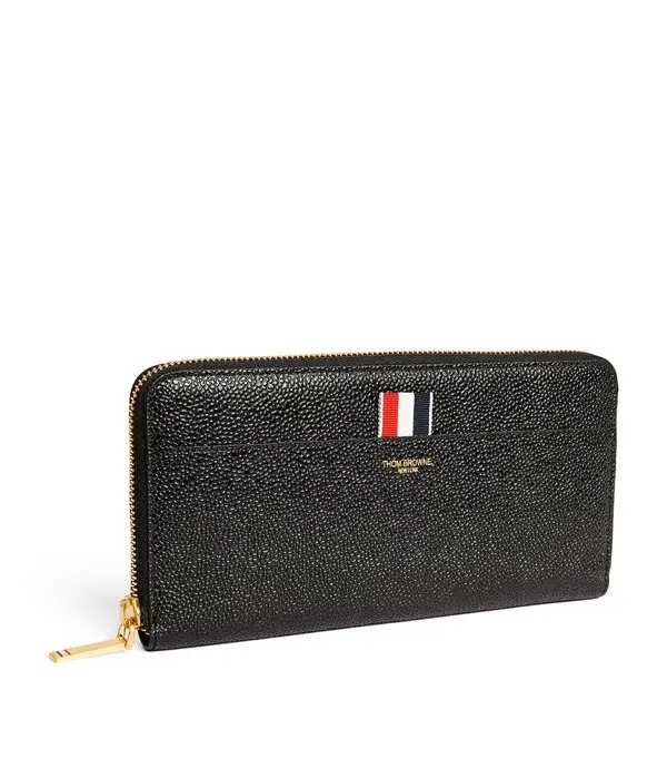 Thom Browne Leather Continental Zip Wallet