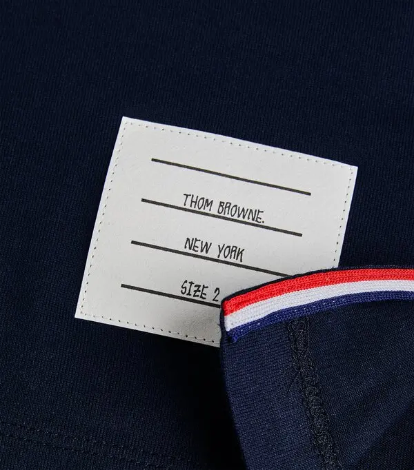 Thom Browne Cotton Name Tag T-shirt