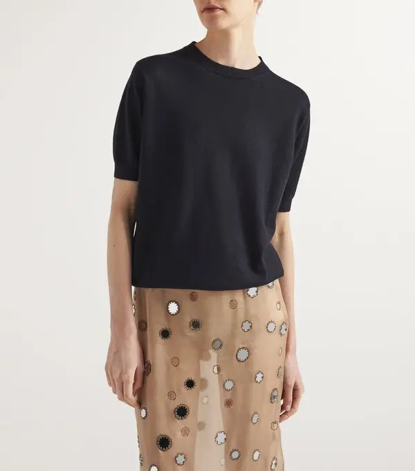 Prada Cashmere Crew-neck Sweater - Blue