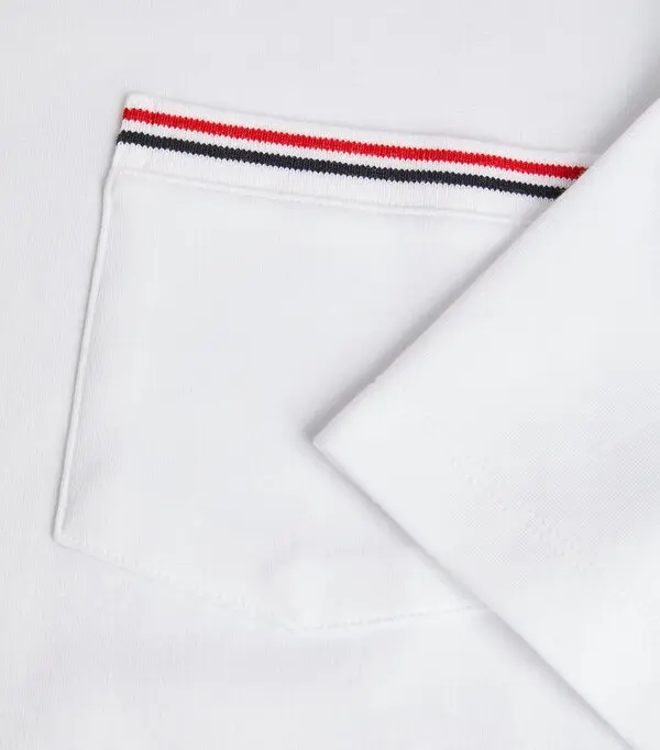 Thom Browne Oversized Tricolour Pocket T-shirt - White