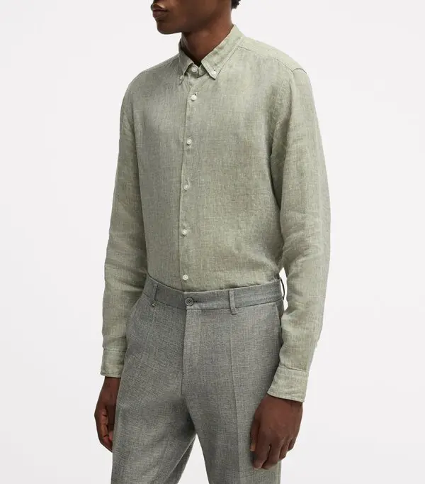 BOSS Linen Shirt - Green