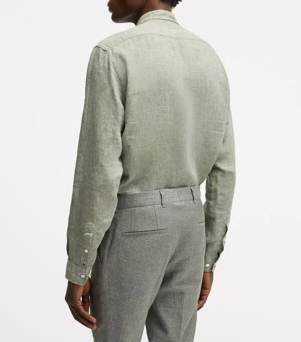 BOSS Linen Shirt - Green