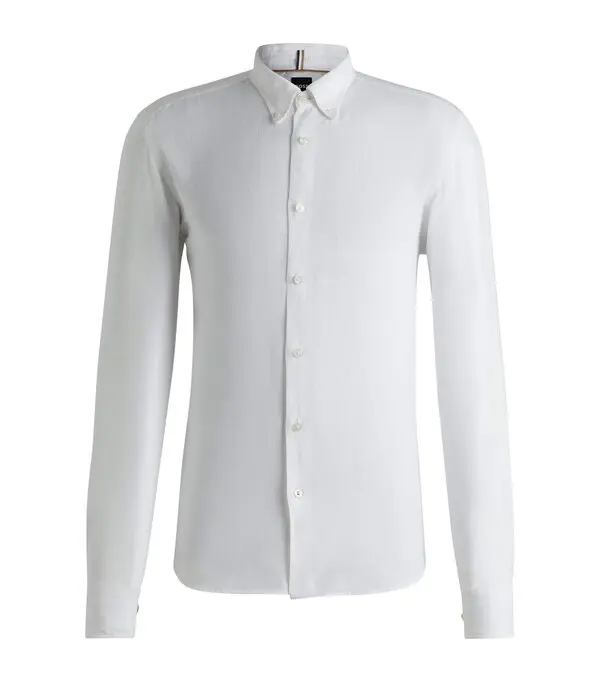 BOSS Linen Shirt - White