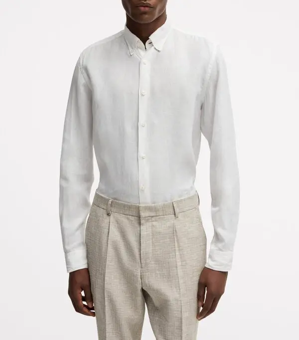 BOSS Linen Shirt - White