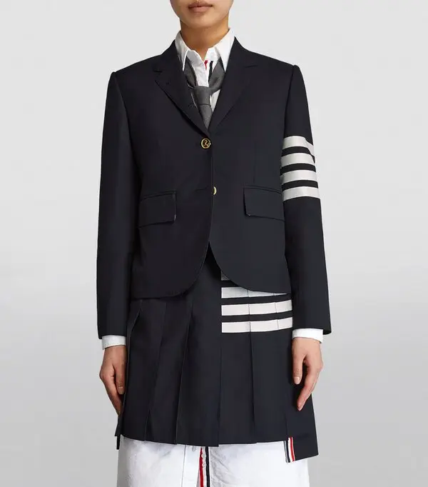 Thom Browne Wool Sport Coat - Navy