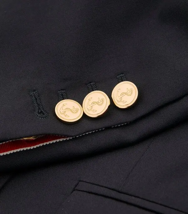 Thom Browne Wool Sport Coat - Navy