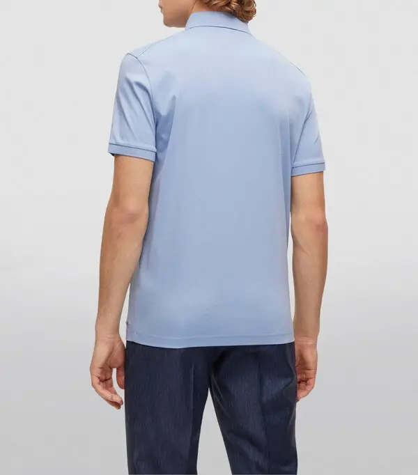 BOSS Organic Cotton Polo Shirt - Blue