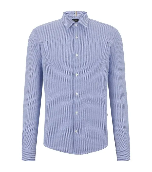 BOSS Performance-stretch Jersey Printed Shirt