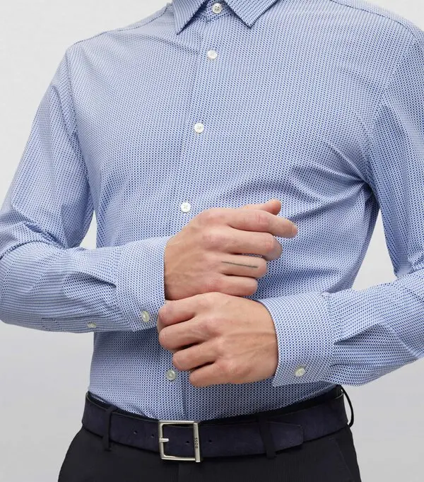 BOSS Performance-stretch Jersey Printed Shirt