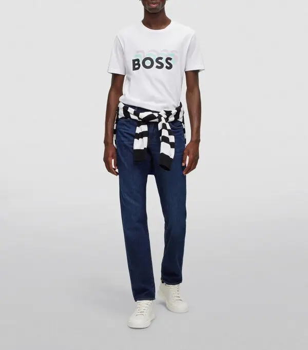 BOSS Logo Print T-shirt - White