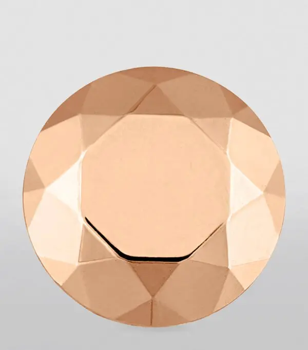 MARIA TASH Faceted Round Stud Earring - Rose Gold