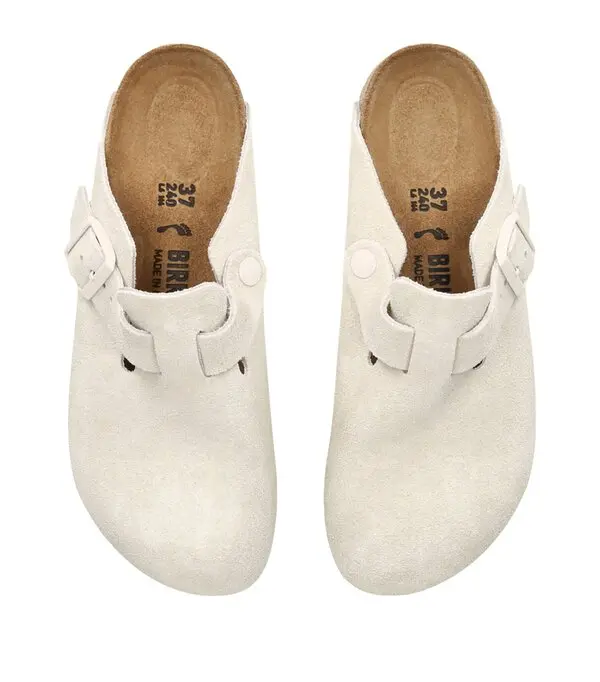 BIRKENSTOCK Suede Boston Clogs