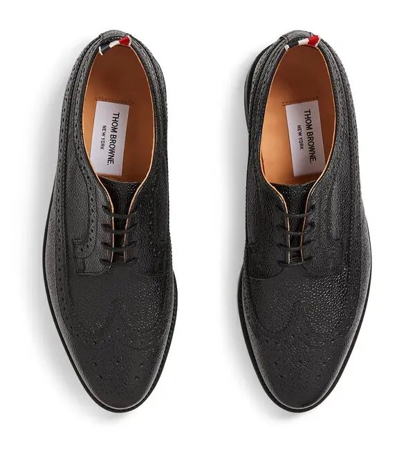 Thom Browne Leather Longwing Brogues - Black