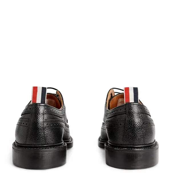 Thom Browne Leather Longwing Brogues - Black