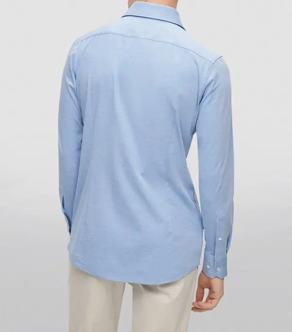 BOSS Cotton-blend Shirt - Blue