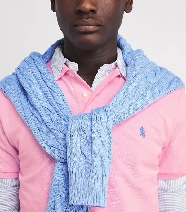 Polo Ralph Lauren Cotton-mesh Polo Shirt - Pink
