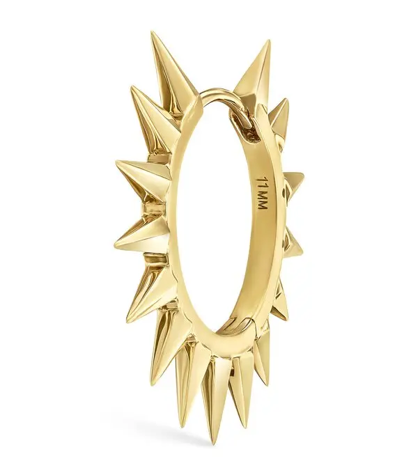 MARIA TASH Metal Mohawk Hoop Earring - Gold