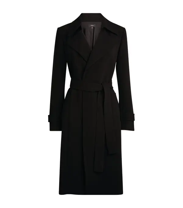 Theory Oaklene Trench Coat - Black