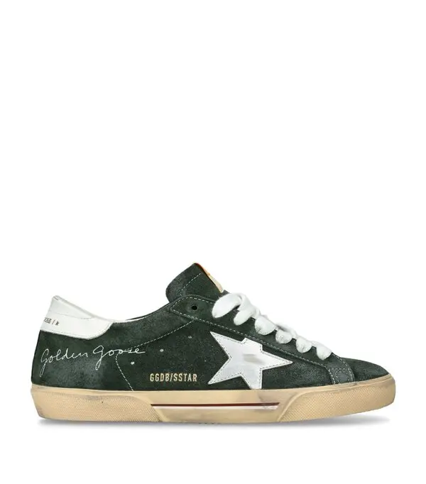 GOLDEN GOOSE Super-star Suede Sneakers - Green