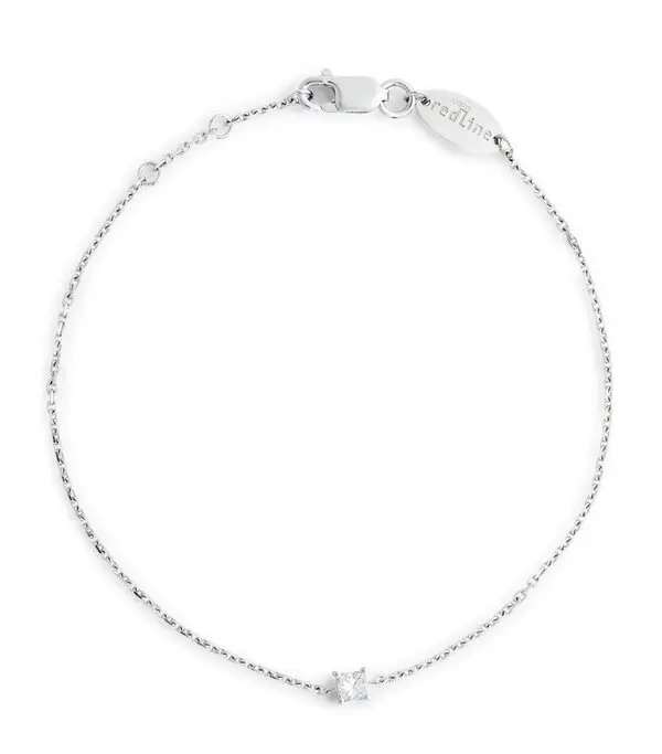 REDLINE White Gold Square Diamond Bracelet
