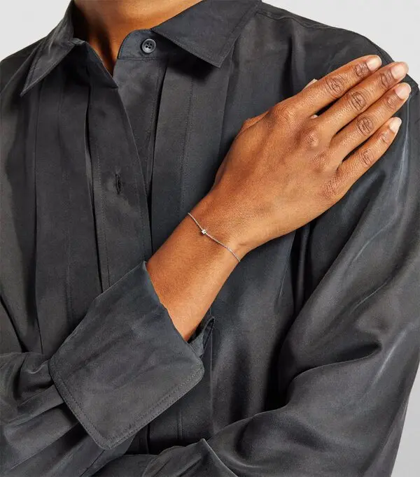 REDLINE White Gold Square Diamond Bracelet