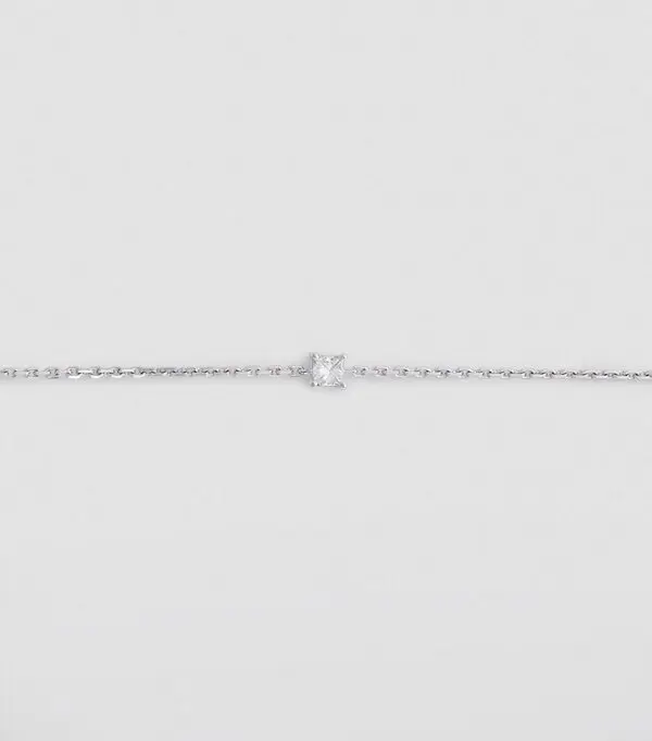 REDLINE White Gold Square Diamond Bracelet