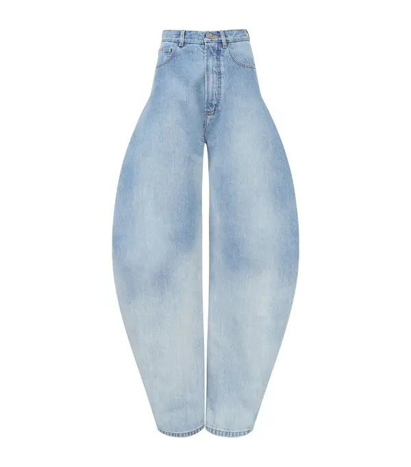 Alaïa High-rise Round Jeans - Black