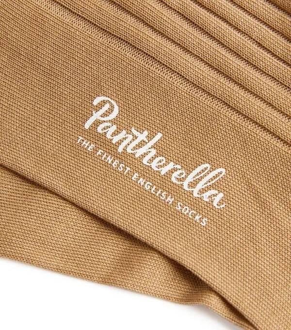 Pantherella Danvers Ribbed Socks - Beige