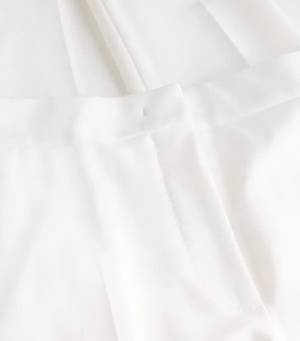 Max Mara Cropped Slim Trousers - White