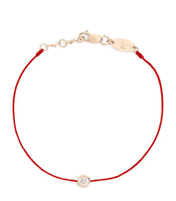 REDLINE Rose Gold And Diamond So Pure Bracelet - Red