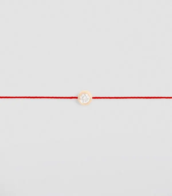 REDLINE Rose Gold And Diamond So Pure Bracelet - Red