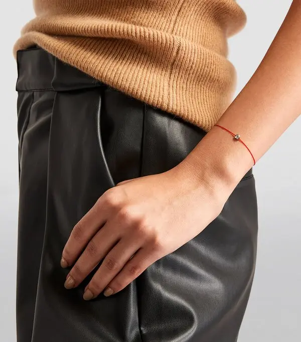 REDLINE Rose Gold And Diamond So Pure Bracelet - Red