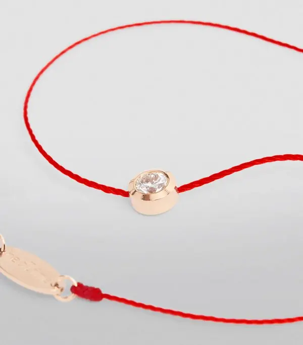 REDLINE Rose Gold And Diamond So Pure Bracelet - Red