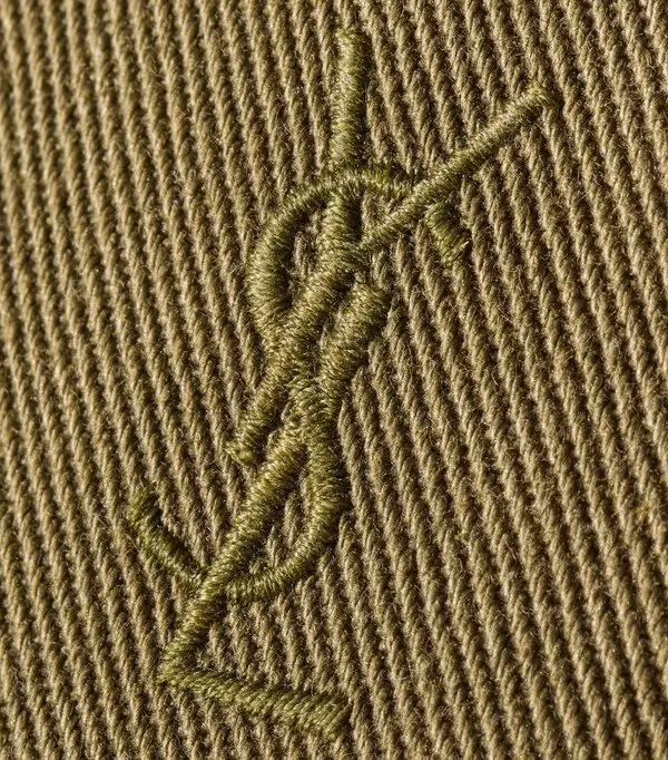 Saint Laurent Corduroy Cassandre Baseball Cap