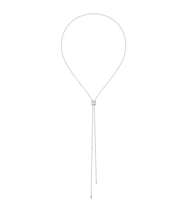 Boucheron Gold And Diamond Quatre Double Edition Tie Necklace