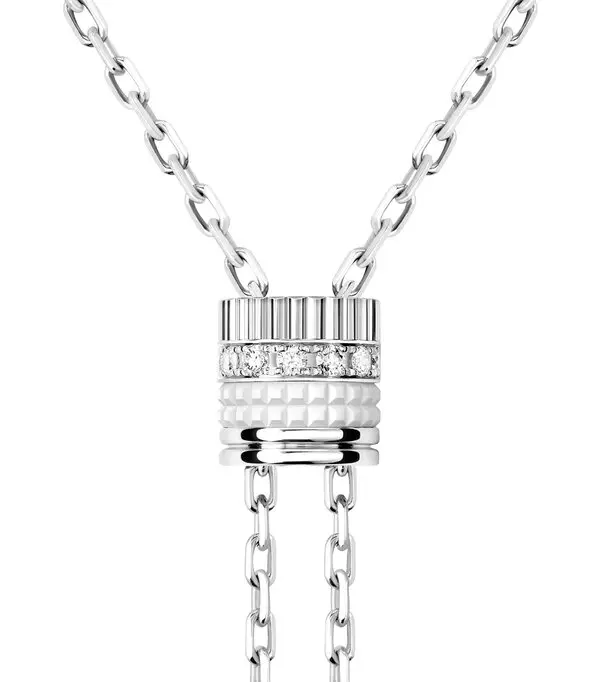 Boucheron Gold And Diamond Quatre Double Edition Tie Necklace