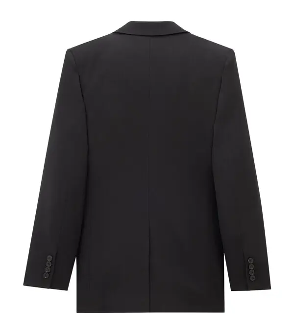 Saint Laurent Virgin Wool Blazer - Black