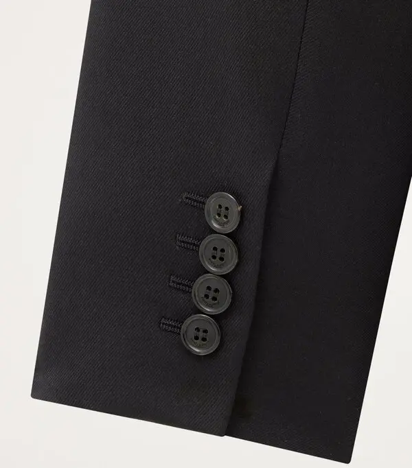 Saint Laurent Virgin Wool Blazer - Black